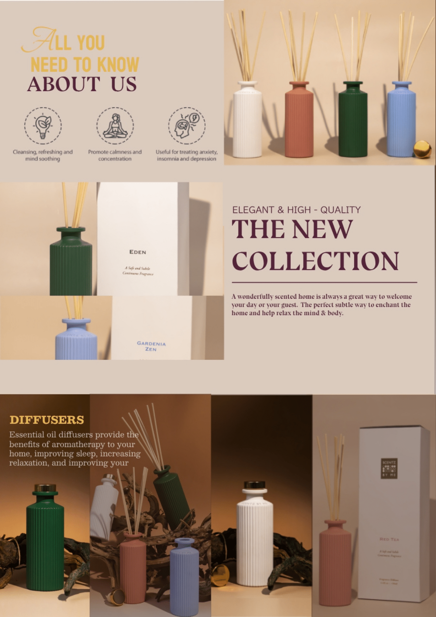 SBM EDEN FRAGRANCE DIFFUSER 150ML - I-Scent